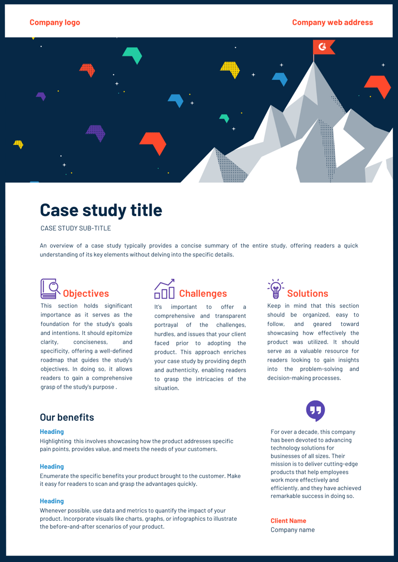 What Is a Case Study? How to Write, Examples, and Template