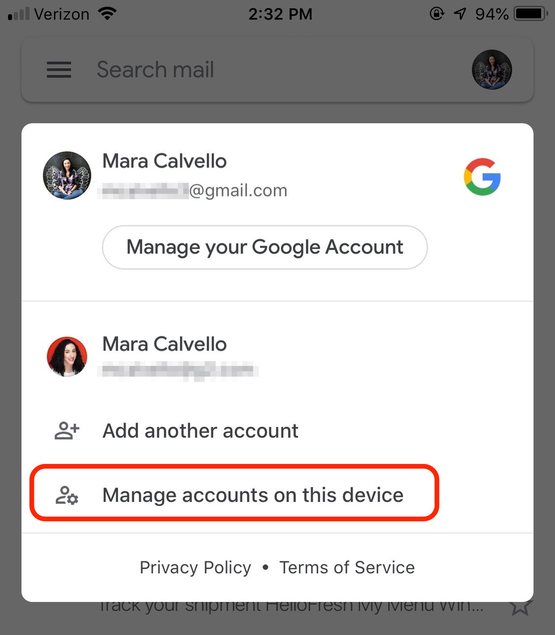 Gmail how to sign out