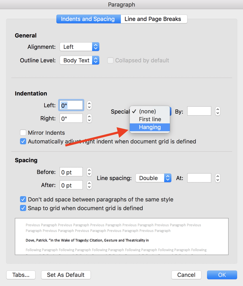 How to Create a Hanging Indent in Word