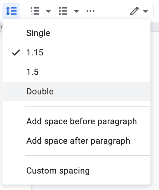 Two Simple Ways to Double Space on Google Docs