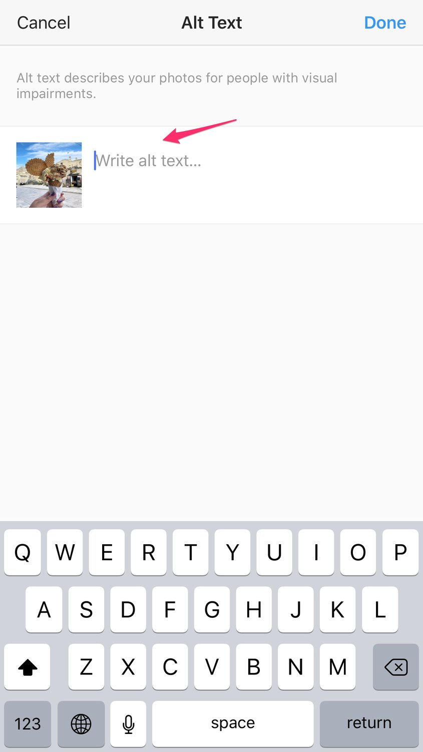 How to Add Instagram Alt Text to a Photo