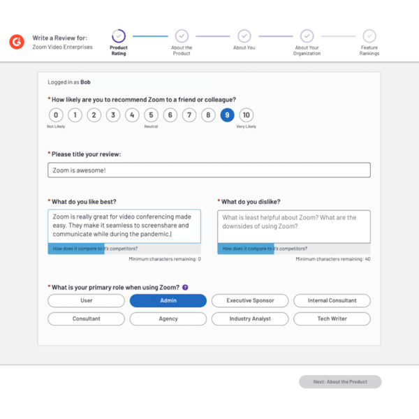 The Modern G2 Review Form: How Our Design Changes Benefit You